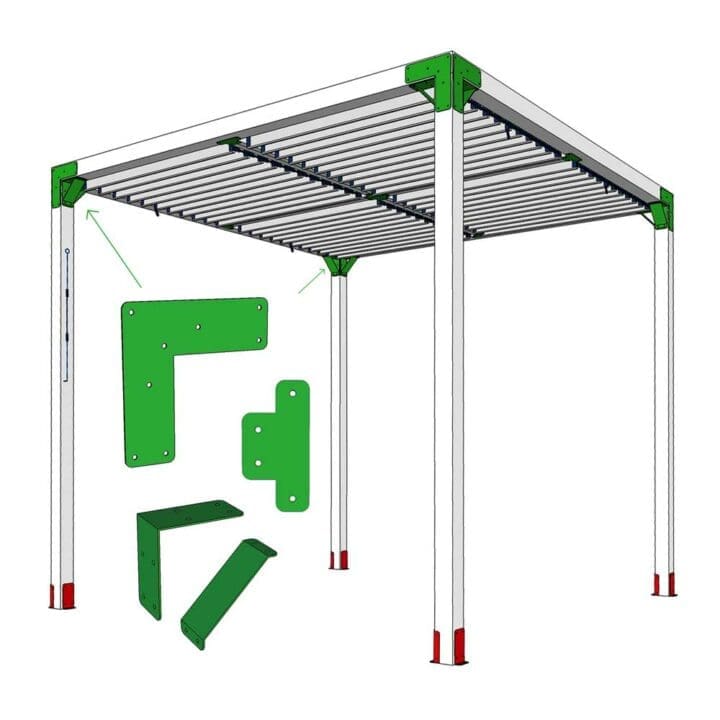 Pergola Hardware – Bracket Set - Pylex
