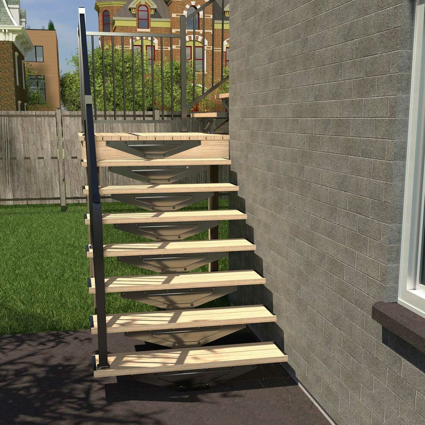 Central Steel Stringer System - Pylex