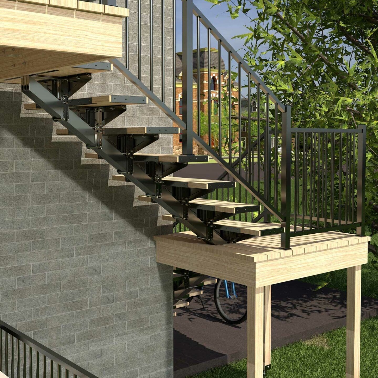 Central Steel Stringer System - Pylex